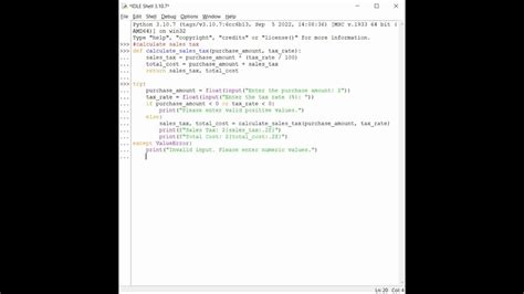Calculate Sales Tax In Python Coding Corepython Arithmeticoperators