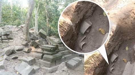 អ្នកស្រាវជ្រាវភ្ញាក់ផ្អើលក្រោយប្រទះឃើញ ក្បឿង បុរាណជាច្រើនក្នុងកំណាយមួយនៅខាងកើតប្រាសាទបាយ័ន