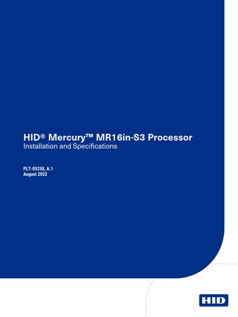 mercury security mr16in s3 processor manual download free pdf relay