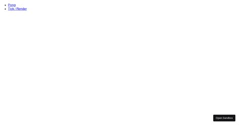 React Pong Codesandbox