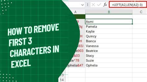 Excel Remove First N Characters From Left Imaginative Minds