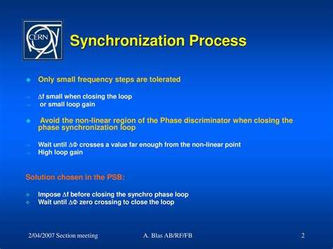 synchronization process psb example ppt download