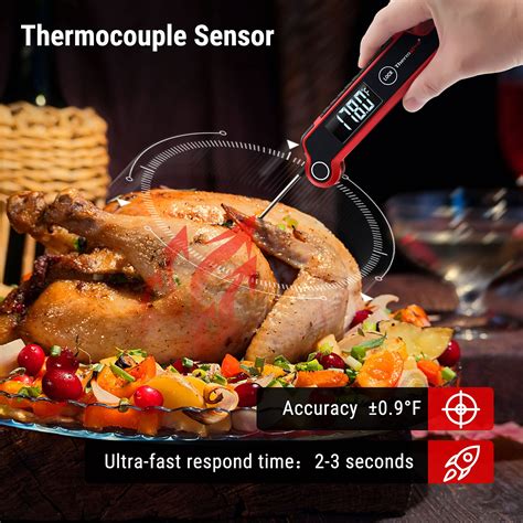 Thermopro Tp620 Instant Read Meat Thermometer Digital Cooking Thermometer With Large Auto