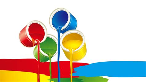 크리 에이 티브 디자인 다채로운 페인트시사