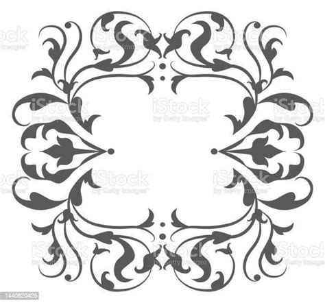 번성하는 바로크 양식의 프레임 빈티지 선조 테두리 템플릿 금선세공에 대한 스톡 벡터 아트 및 기타 이미지 금선세공 문장