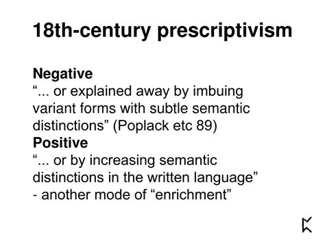 Ppt 18th Century Prescriptivism Powerpoint Presentation Free Download Id 5470853