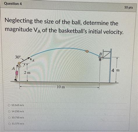 Solved Neglecting The Size Of The Ball Determine The