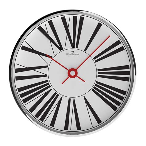 Buy Contemporary Chrome Steel Wall Clock Online Purely Wall Clocks