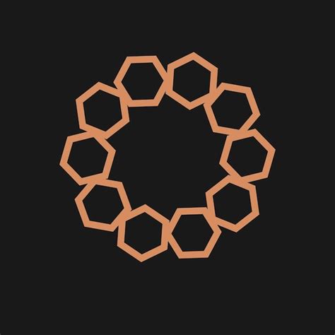 Premium Vector Circular Wireframe Polygonal Logo Element Vector Illustration Eps10 Digital