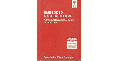 embedded system design a unified hardware software introduction by