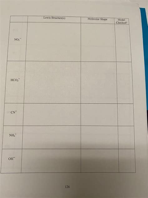 Solved Name Molecular Models Pre Lab This Pre Lab Assignment Chegg Com