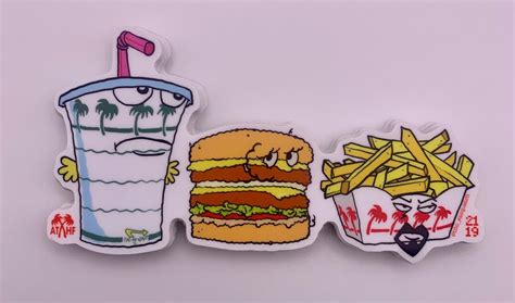 Athf In N Out Combo Meal Sticker Meatwad Mastershake Frylock 4