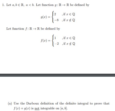 Solved Let A B ER A Chegg Com
