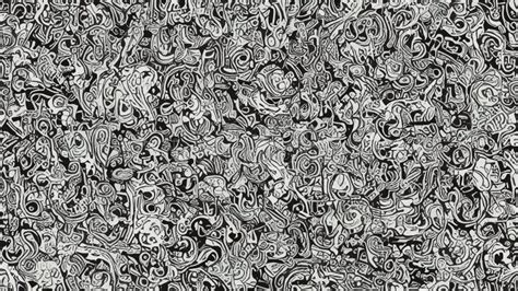 Beautiful Black And White Abstract 8 Bit Repeating Pattern With A Solid