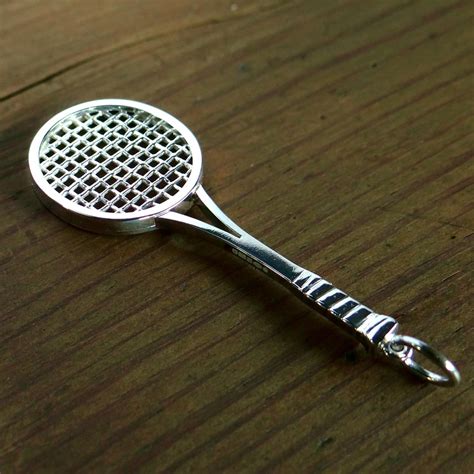 Handmade Sterling Silver Tennis Racket Pendant R Metalsonreddit