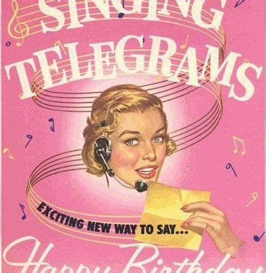 Singing Telegrams Singing Telegram Singing Vintage Birthday Parties