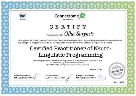 Olha Surynets On Linkedin Embarking On The Journey Of Neuro Linguistic