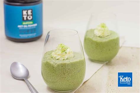 Keto Matcha Pudding Recipe Green Tea Mct And Chia Mega Fat Burner