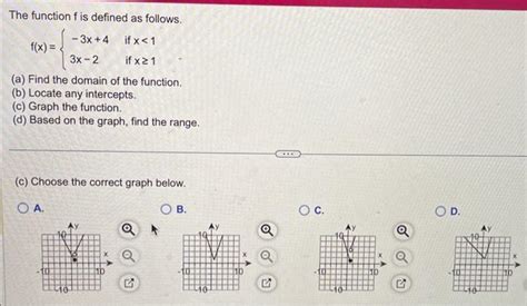 Solved The Function F Is Defined As Follows Fx −3x43x−2