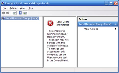 Local Users And Groups Management On Windows 7 Home Super User