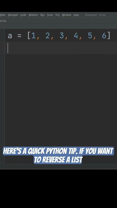 Reverse A List Python Code Pythonforbeginners Pythontutorial Youtube