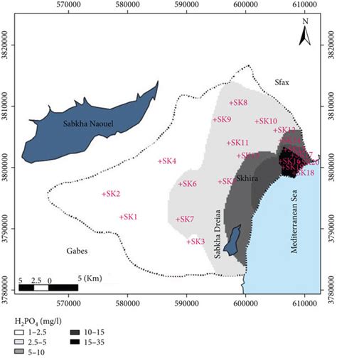 Spatial Distribution Maps Of Orthophosphates A And Nitrates B In Download Scientific