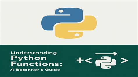 understanding python functions a beginner s guide