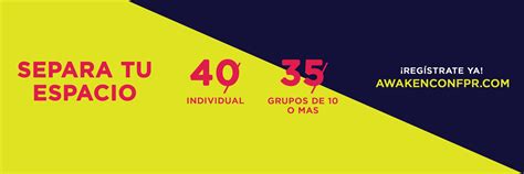 ¡separa Tu Espacio No Lo Dejes Para Awaken Conference