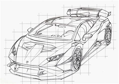 How To Draw A Lamborghini Huracan Sto Easy Tutorial
