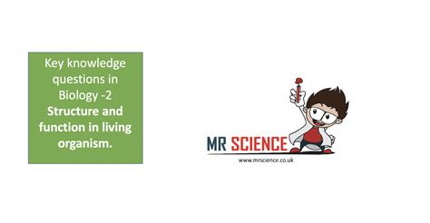 IGCSE Edexcel Biology Key Questions Topic Structure And Function In Living Organism