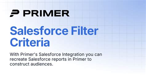 Salesforce Filter Criteria