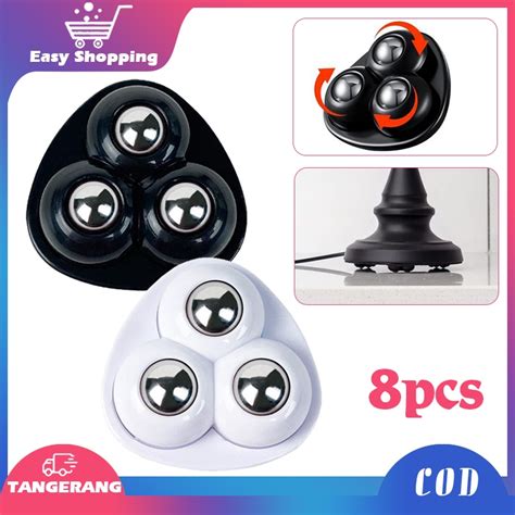 Jual 8pcs Roda Tempel 360 Derajat Roda Kecil Tempel Tambahan Stainless Roda Furniture Shopee