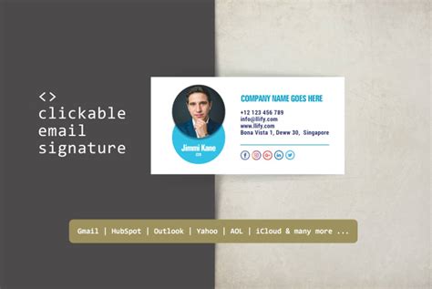 Design A Clickable Html Email Signature By Artisanhr Fiverr