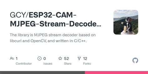 esp32 cam mjpeg stream decoder and control library examples win10 esp32
