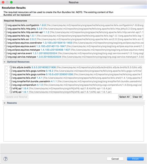 Resolving Dependencies Bnd