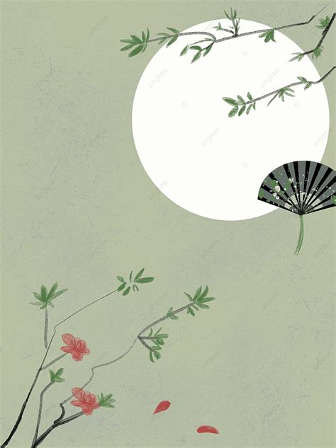 Chinese Traditional Classical Flower Meticulous Painting Background