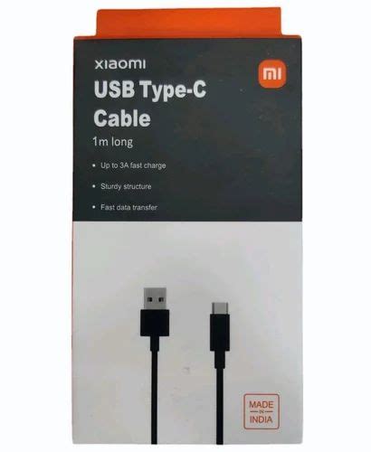 Xiaomi A Usb Type C Data Cable At Rs Piece Usb C Cable In Chennai Id