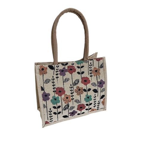 Geanta Tote Din Canvas Loilerie Model Shopper Multicolor Dimensiuni