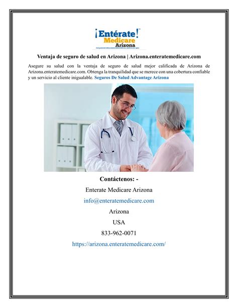 Ppt Ventaja De Seguro De Salud En Arizona Arizonaenteratemedicare