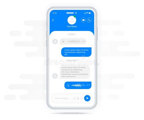 Chat Ui Application Design Concept Social Network Messenger