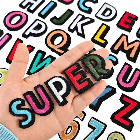 Emorbals 108pcs Iron On Letters For Fabric Letters Patches