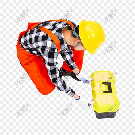 남성 건설 노동자 Png 일러스트 무료 다운로드 Lovepik
