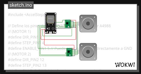 Motores A Pasos Wokwi Esp32 Stm32 Arduino Simulator