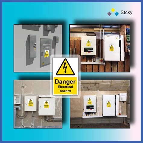 3 X High Voltage Electrical Cupboard Sign Ensure Safety With Clear Electric Warnings Sign 15
