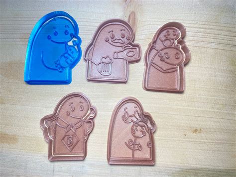 Archivo Stl Set Cortadores Flork Dia Del Padre Set Flower Cutters