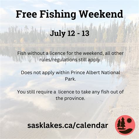 Fishing Events And Important Dates Calendar Sasklakes