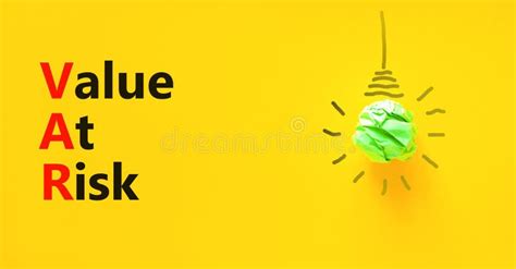 Var Value At Risk Symbol Concept Words Var Value At Risk On Beautiful