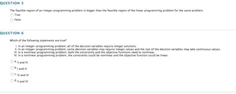 Solved QUESTION The Feasible Region Of An Integer Chegg