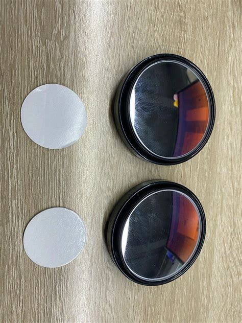 Geartronics Blind Spot Mirrors 2pcs Round Hd Glass Convex 360