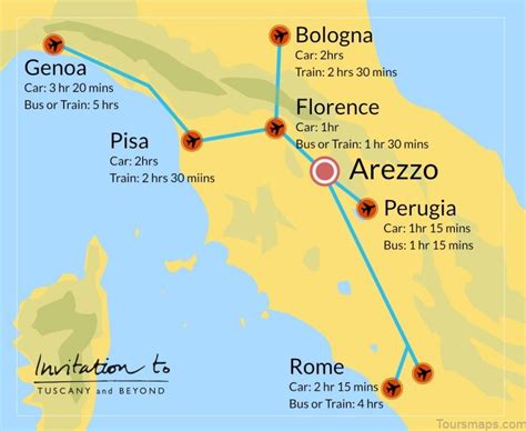 Arezzo Travel Guide Map Of Arezzo
